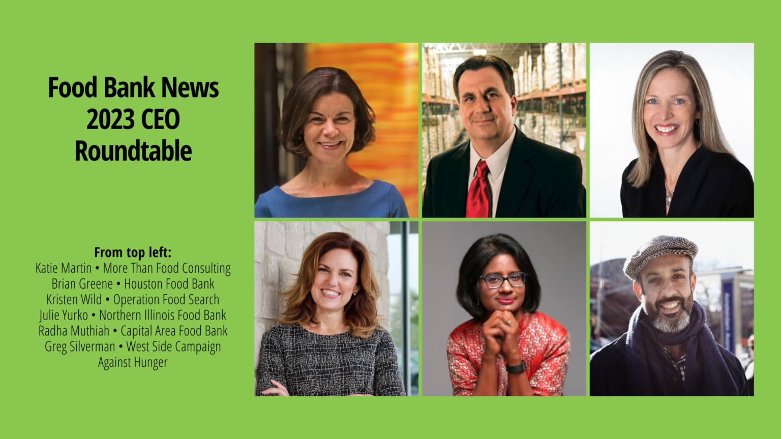 CEO Roundtable: Food Banking in Five Years - Food Bank News